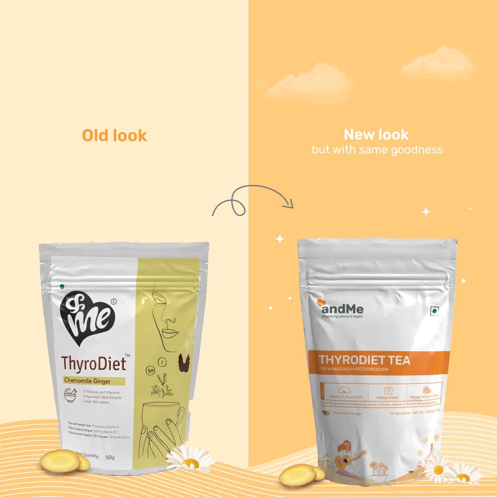 andMe Thyroid Tea for Hypothyroidism- Restore healthy T3, T4 levels